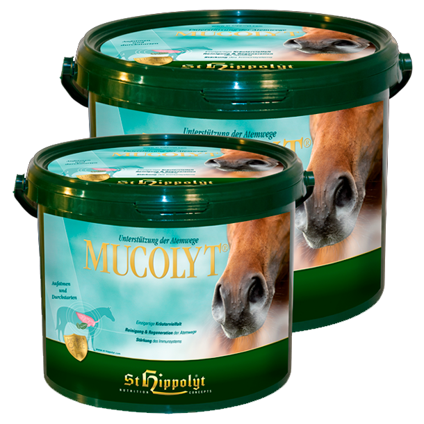 St. Hippolyt Mucolyt 5 kg 465 kr | Mod luftvejsproblemer hos heste